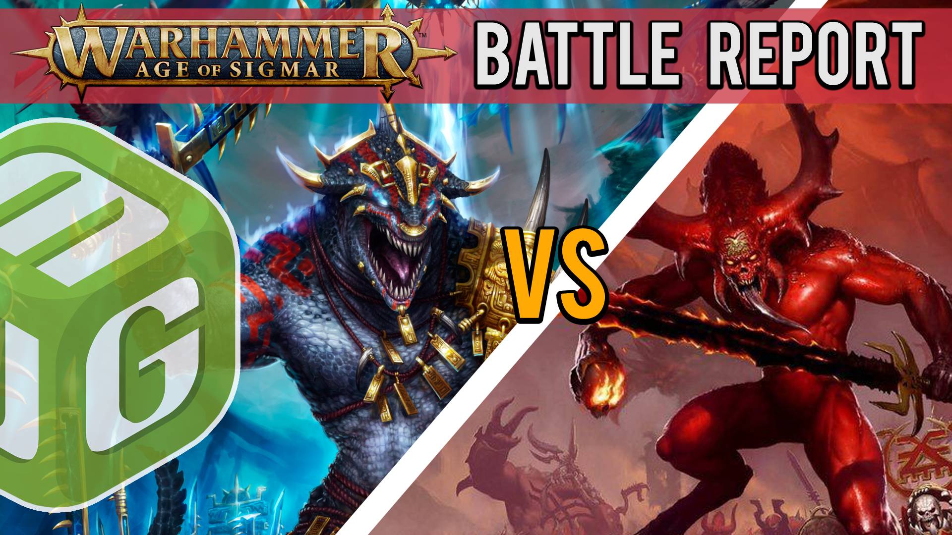 NEW Seraphon vs Blades of Khorne Age of Sigmar Battle Report - Ep17