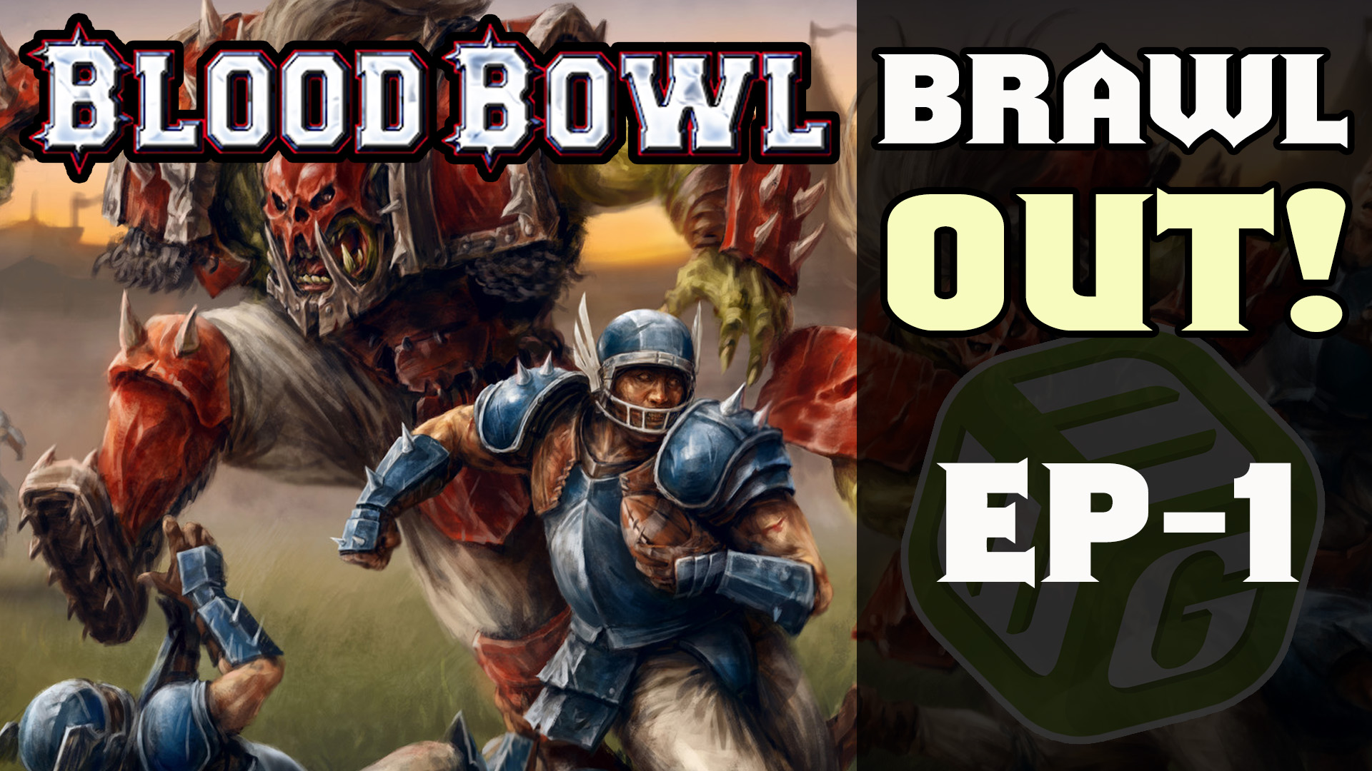 Bloodbowl Brawl Out - Blood Bowl Battle Report Ep 1