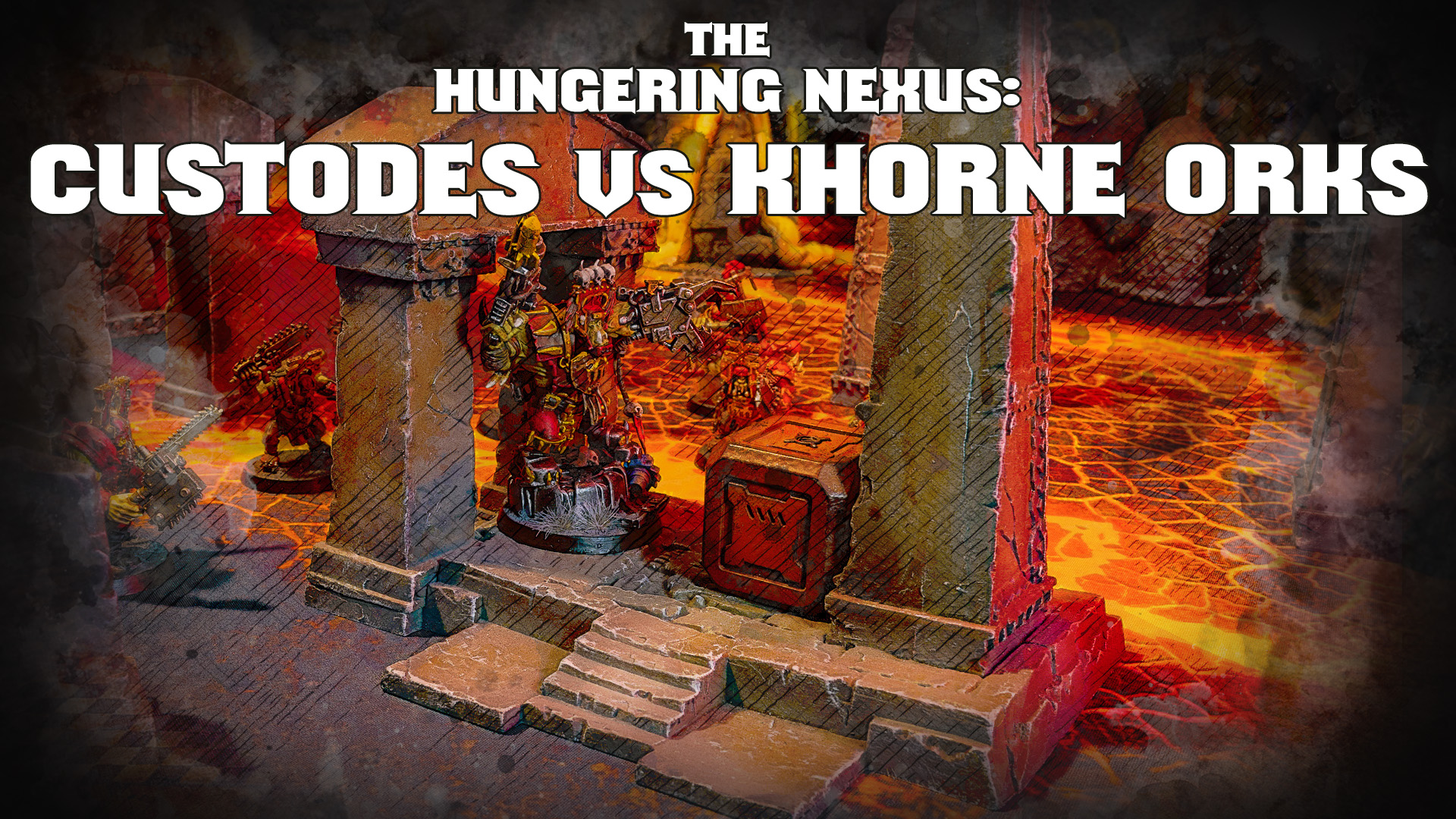 Khorne Orkz vs Adeptus Custodes The Hungering Nexus Warhammer 40k ...