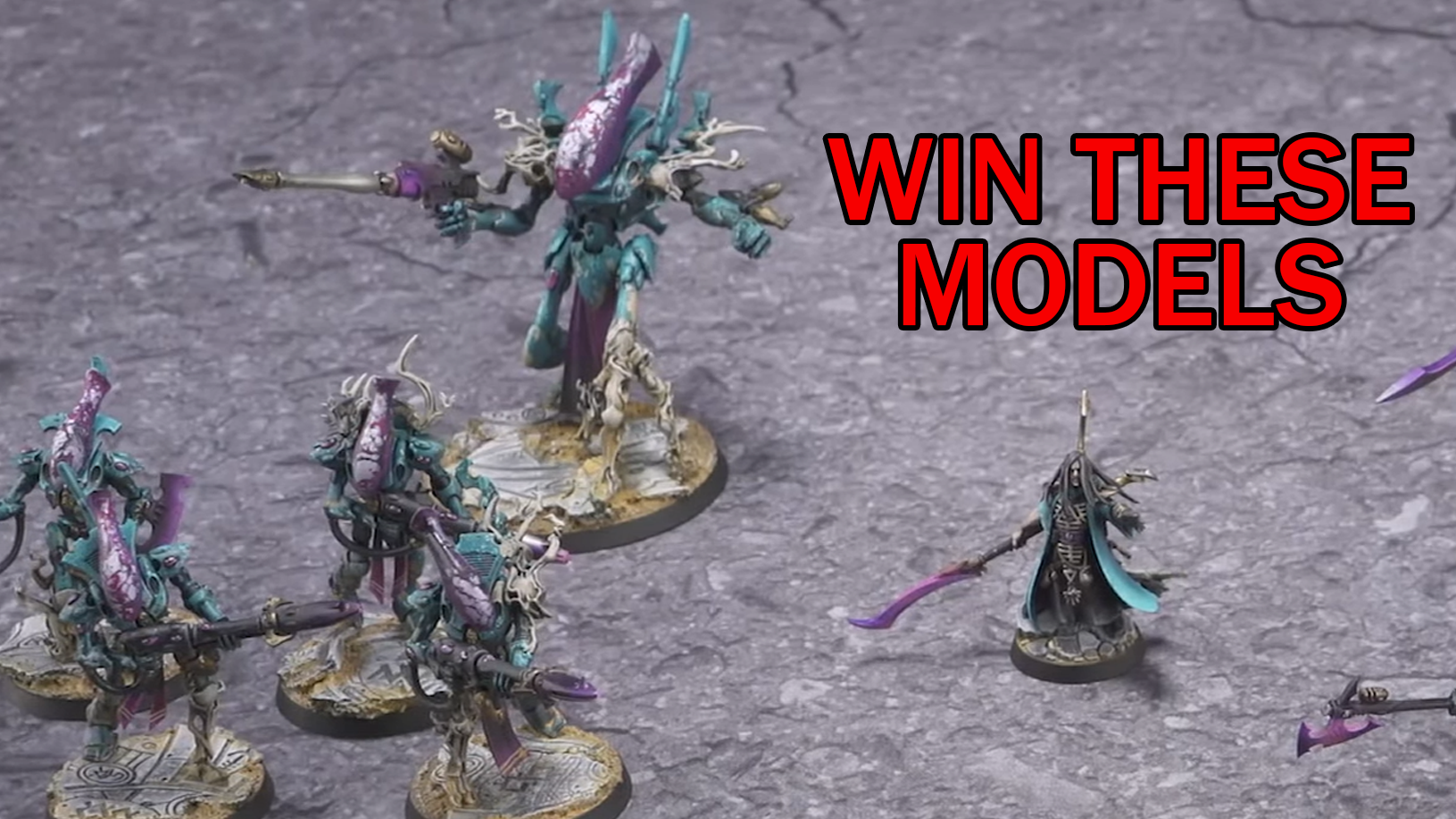 Comment Here to Win 13 Custom Converted Eldar Miniatures