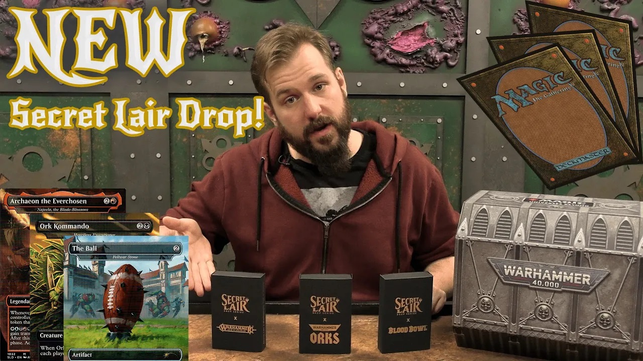 NEW Secret Lair Drops! Blood Bowl, Warhammer 40k: Orks, and Age of Sigmar