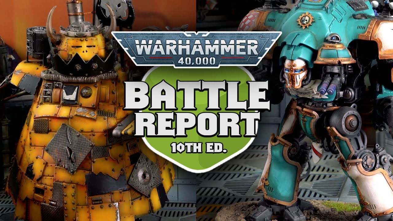 Orks vs Imperial Knights Warhammer 40k 10th Edition Battle Report Ep 14