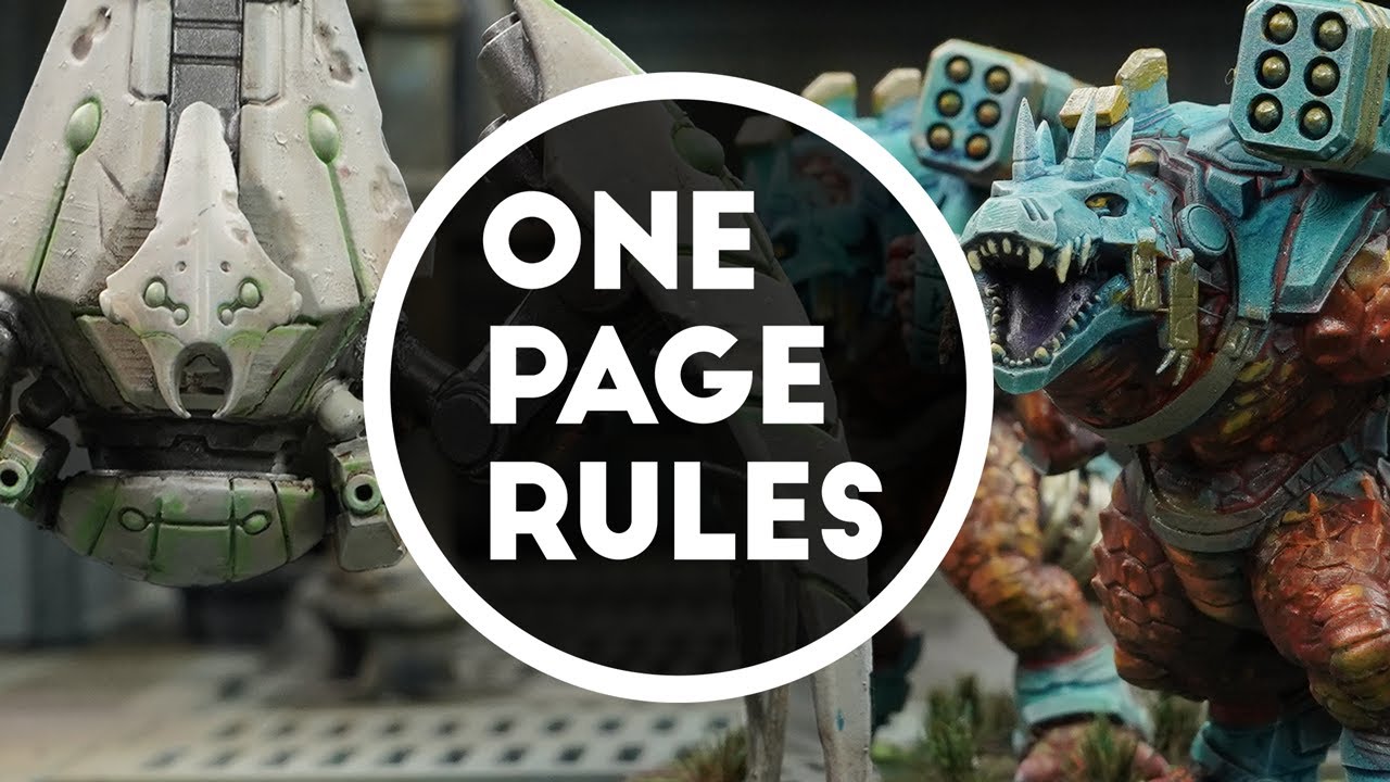 We FINALLY Tried One Page Rules- Robot Legions vs Saurian Starhost One ...