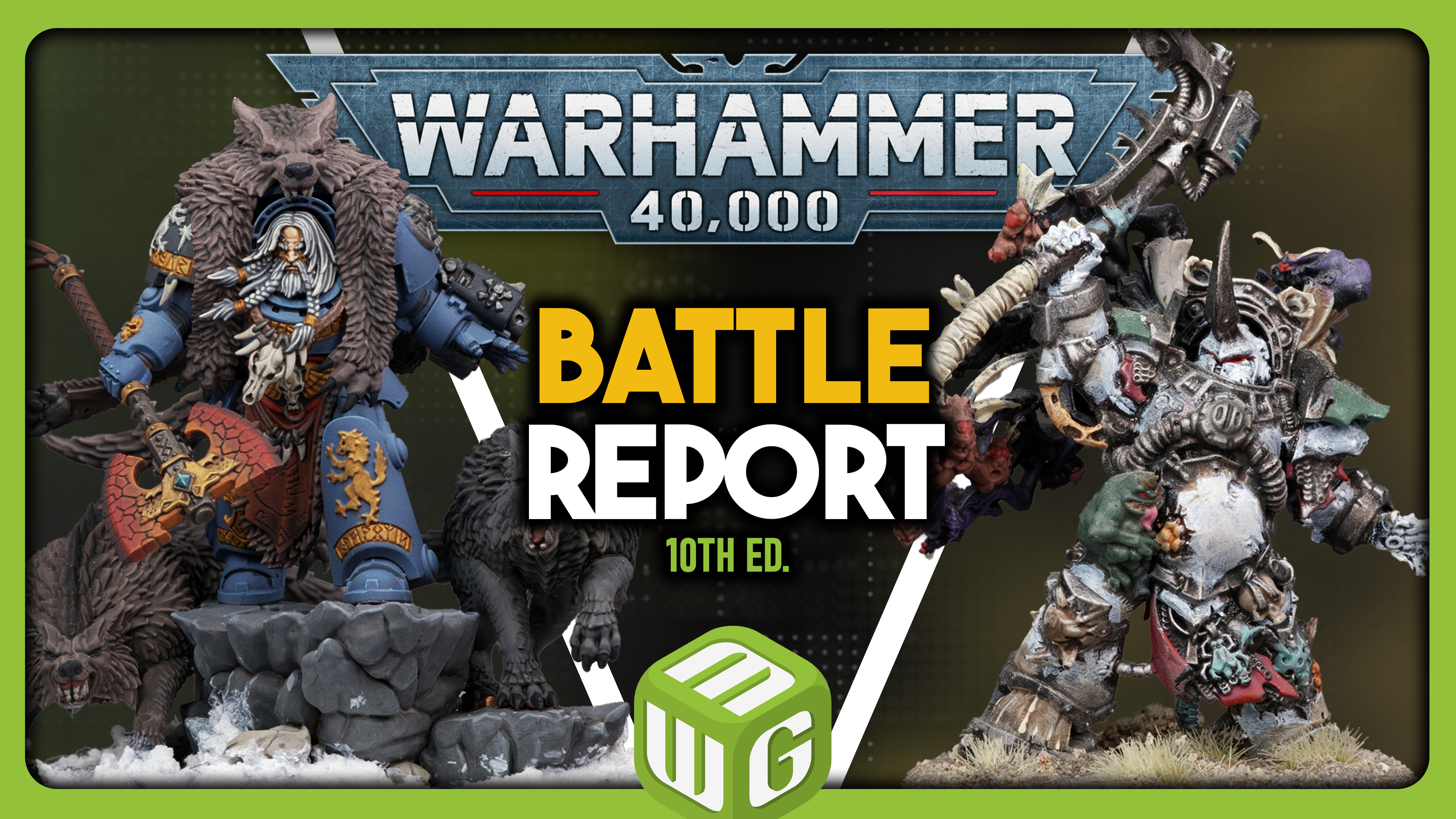 A Saga of Might and Malady | Space Wolves vs Death Guard Warhammer 40k ...